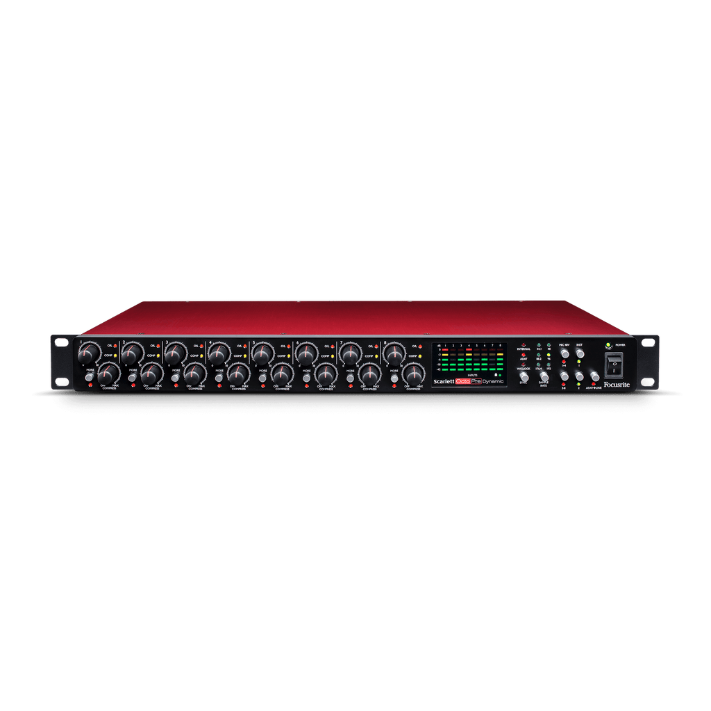 Focusrite Scarlett OctoPre Dynamic – JZ Microphones Latvia